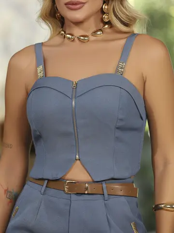 Conjunto Short e Cropped Casual com Bojo Empório Pit Bull - CONJUNTO ...